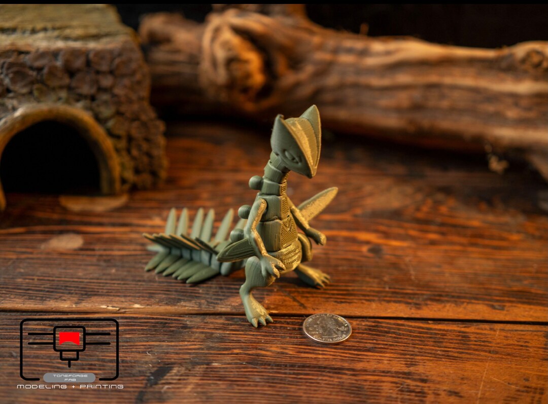 Articulated 3D Printed Sceptile Fidget Toy - Etsy