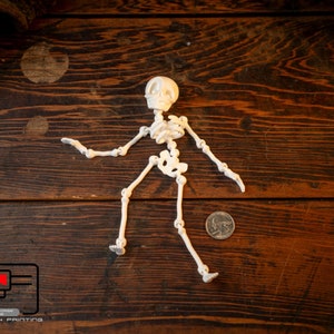 Articulated 3D Printed Skeleton, Fidget Toy - Etsy