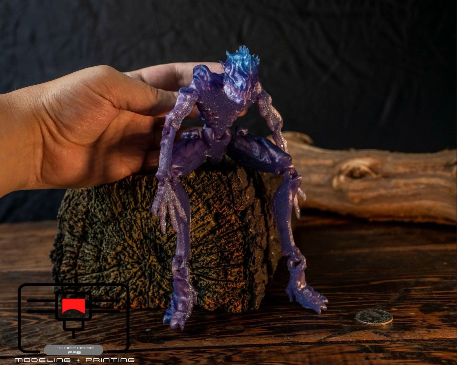 Articulated 3D Printed Alien - Etsy