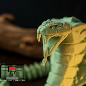 Articulated 3D Printed King Cobra Toy - Etsy