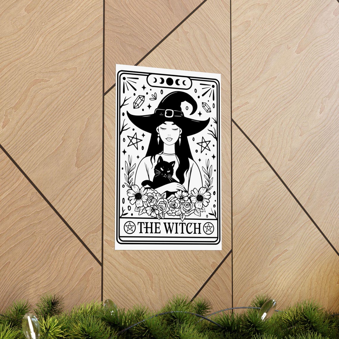 Vertical Posters, the Witch Tarot Card Matte Poster, Tarot Reader Wall ...