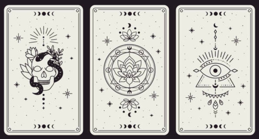 3 Card Reading Past, Present, Future - Etsy