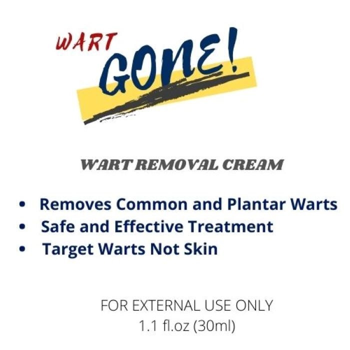 Wart Gone, Wart Removal Cream, Natural Wart Ointment, Natural Wart ...