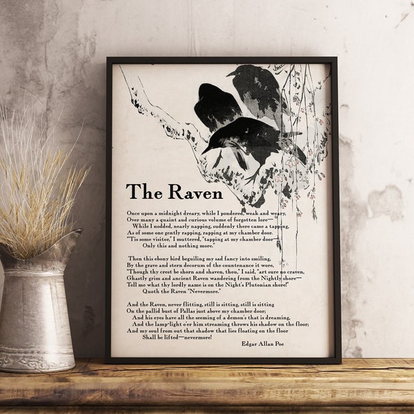 Raven Printable - Etsy