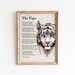 PRINTABLE the Tiger Poem Poster Print William Blake - Tyger Tyger ...