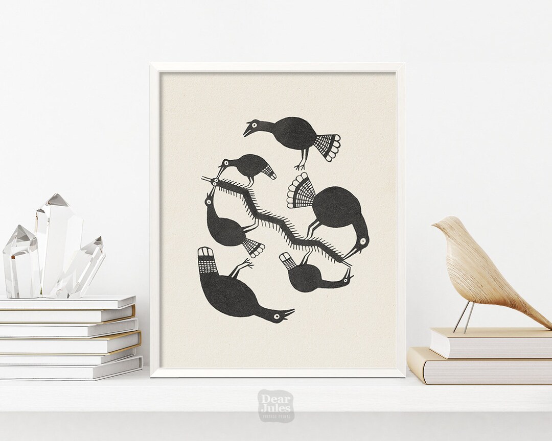 Turkeys & Centipede Mimbres Pottery Art | 900-1100s AD | Southwestern ...