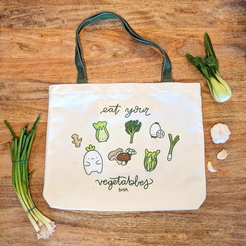 Vegetable Tote Bag - Etsy