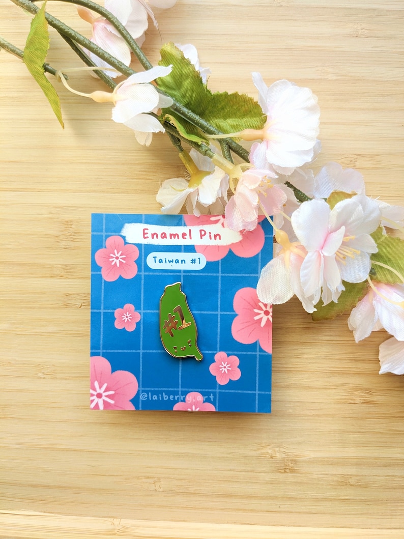 Taiwan Gold Plated Hard Enamel Pin - Etsy