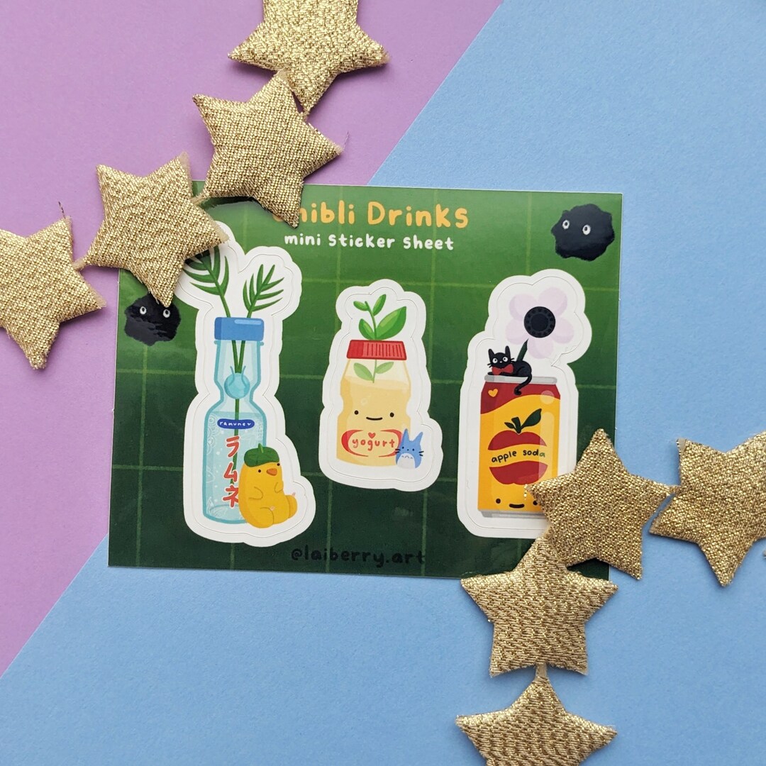 Drinks With Friends Vinyl Sticker Sheet | Laptop Stickers | Water ...
