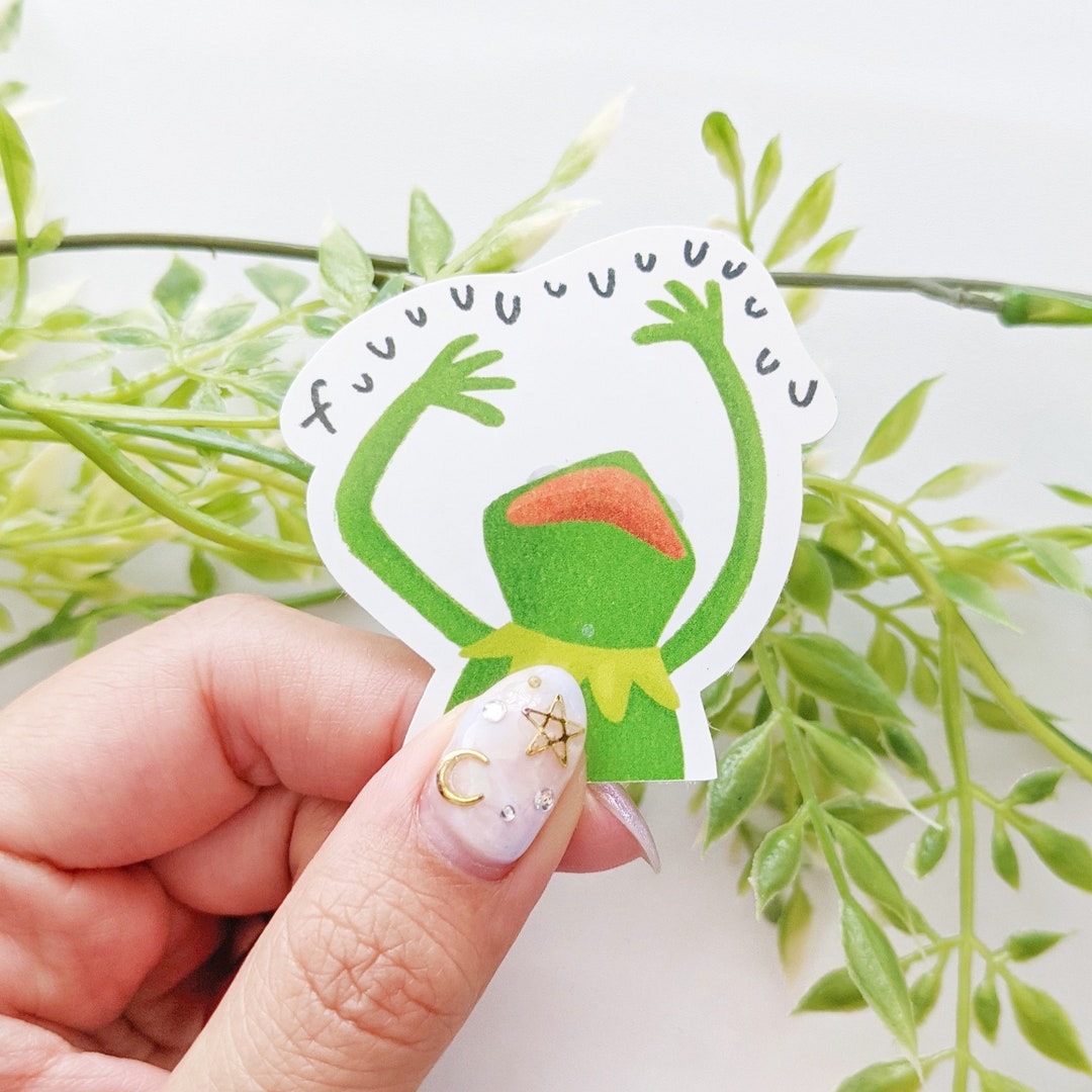 Rage Frog Vinyl Sticker | Laptop Stickers | Water Bottle Sticker ...