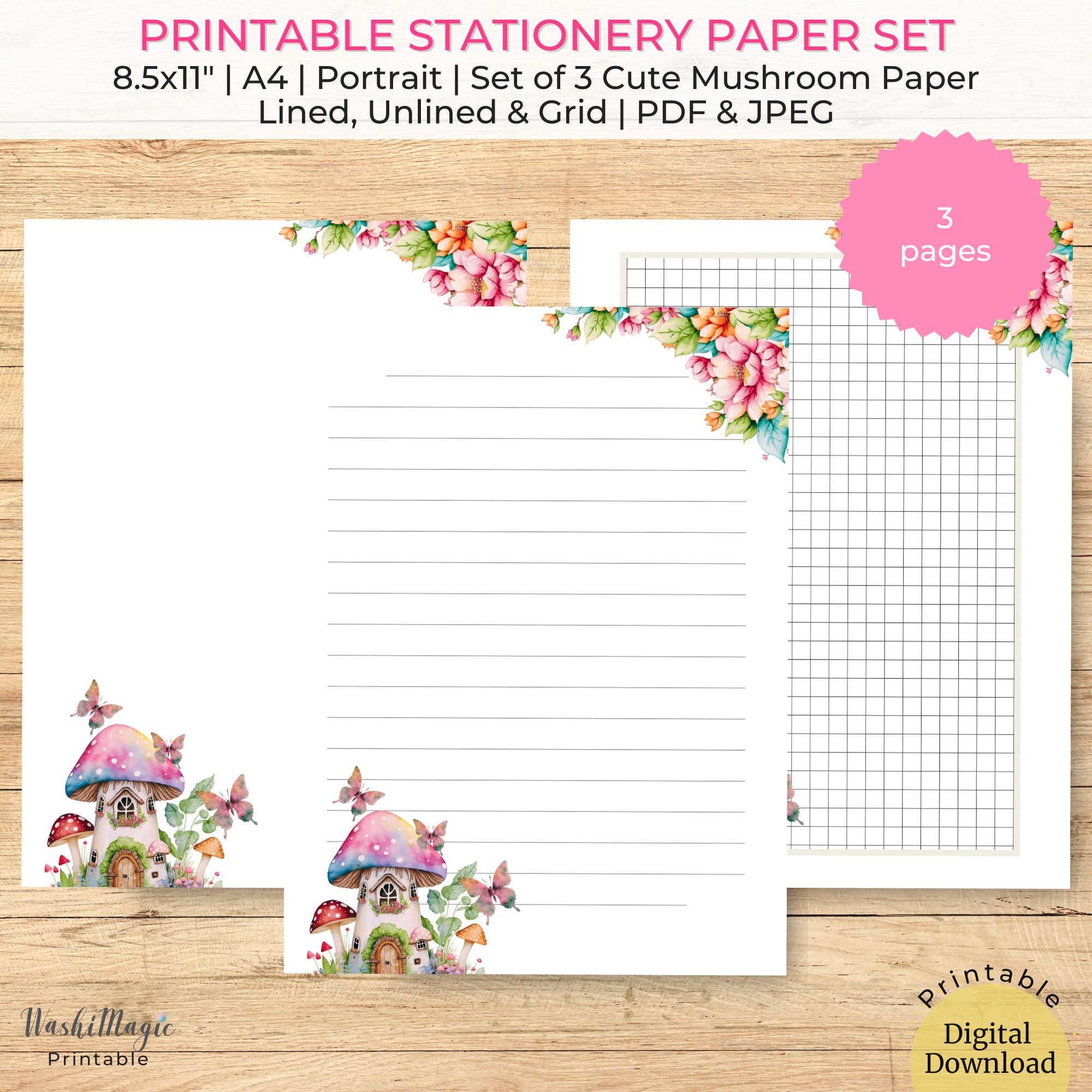 Cute Stationery Paper Printable