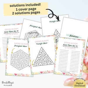 Fun Game Printable Make Them Up, Triangle Maze, Hexagonal Maze for ...