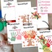 Printable Handprint Memory Book: 12 Months Kids Art, Preschool Keepsake ...