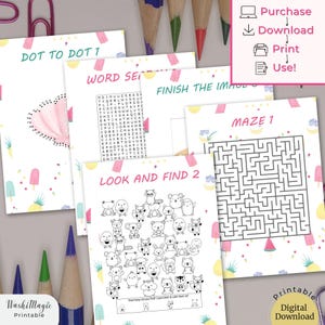 Printable Summer Activity Pack for Kids, Fun Summer Activities for ...