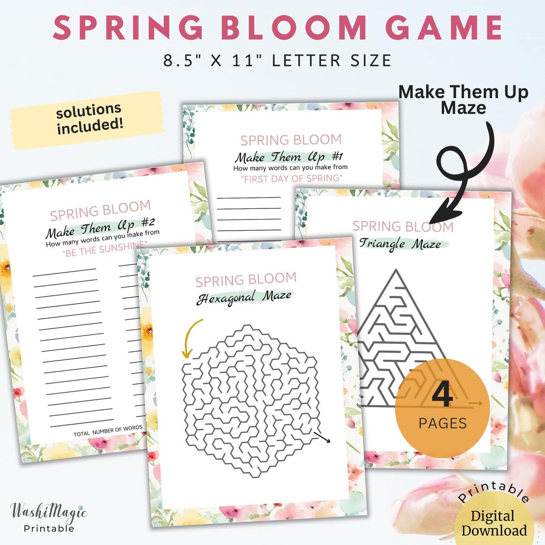 Fun Game Printable Make Them Up, Triangle Maze, Hexagonal Maze for ...