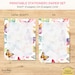 Butterfly-themed Printable Stationery Paper Pack Lined - Etsy