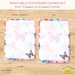 Butterfly-themed Printable Stationery Paper Pack, Lined, Unlined, Grid ...