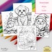 Printable Christmas Coloring Pages for Kids, Santa & Gifts Coloring ...
