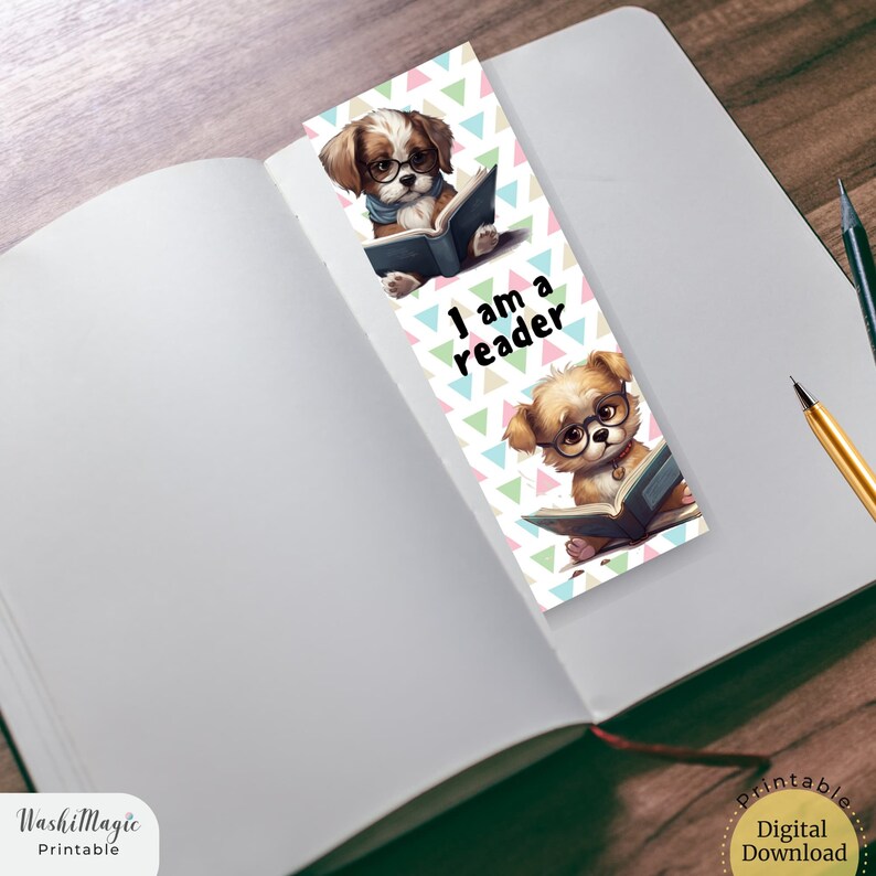Animal Reading Printable Bookmarks Set of 4 to Spark Reading Joy in ...