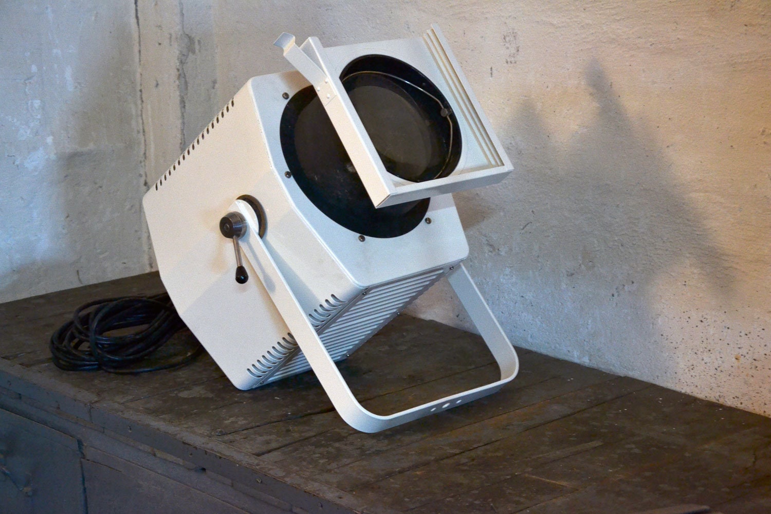 Big Vintage Theater Spotlight Lighting, XXL Size, Complete Detailed ...