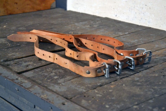 Original Vintage Genuine Leather Straps with a buckle… - Gem