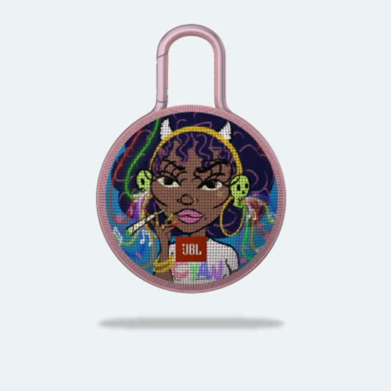 JBL Clip 3 Cute Smoking Girl Custom Design by CYANNABIS - Etsy
