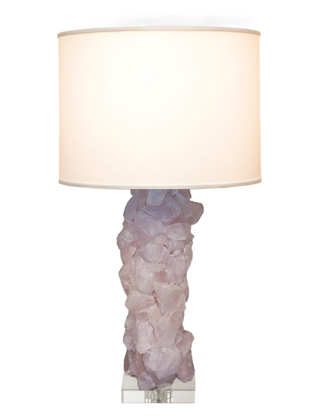 Rose Quartz Table Lamp - Etsy