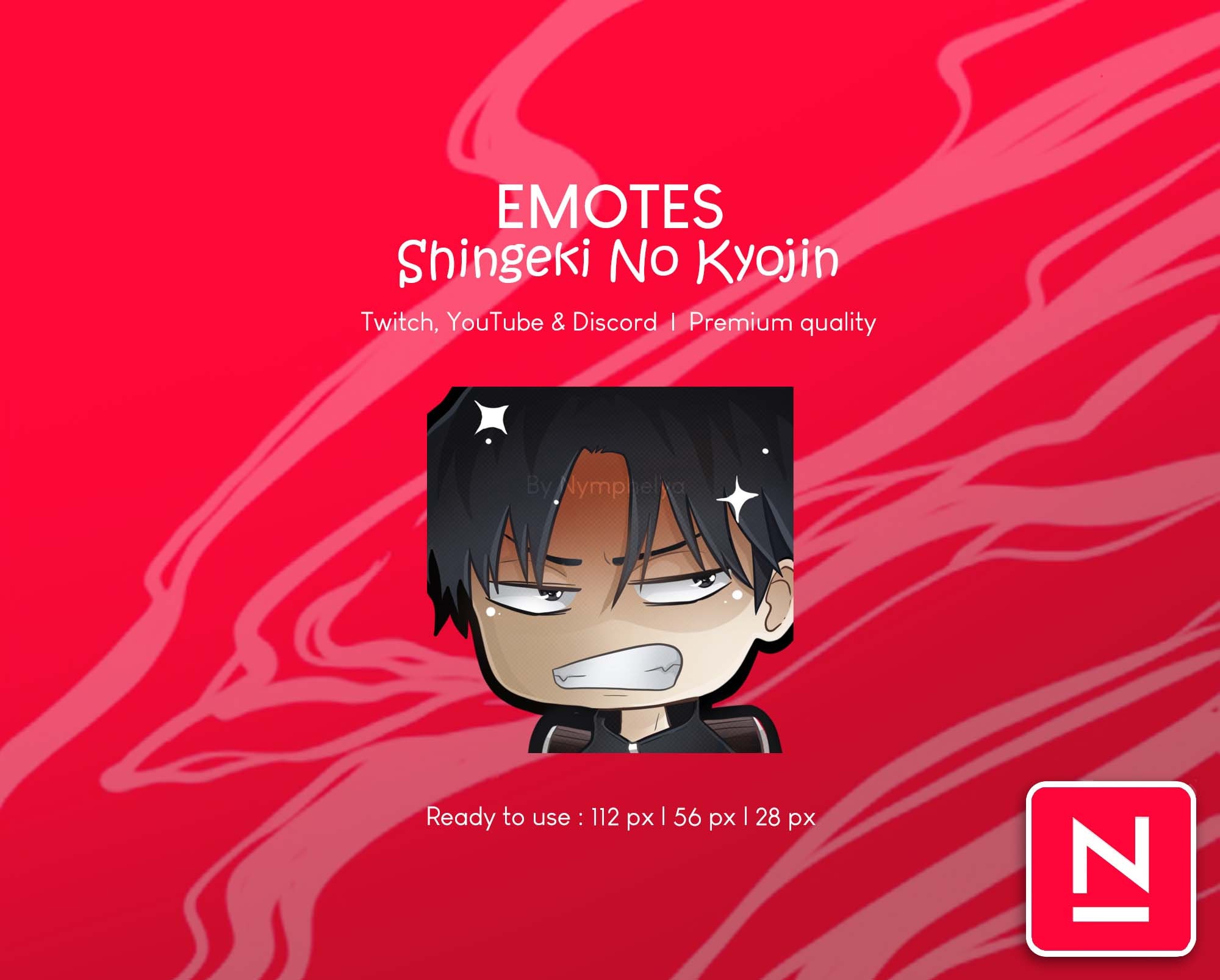 LIVAI EMOTE Attack on Titan Twitch Shingeki No Kyojin | Etsy