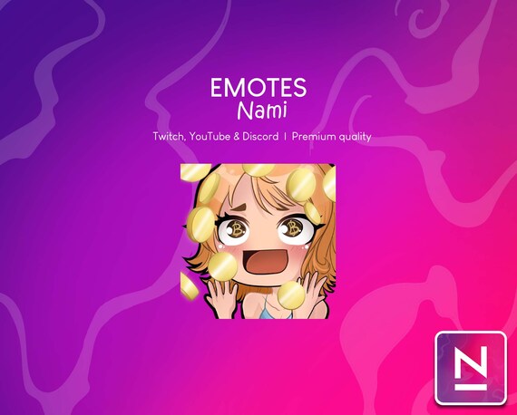 NAMI EMOTE Twitch One Piece Nami Emote Pack Youtube | Etsy