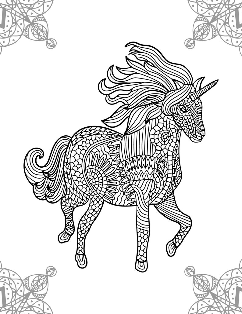 Mandala Style Animal Coloring Pages! 8 Intricate Coloring Pages With 3 ...