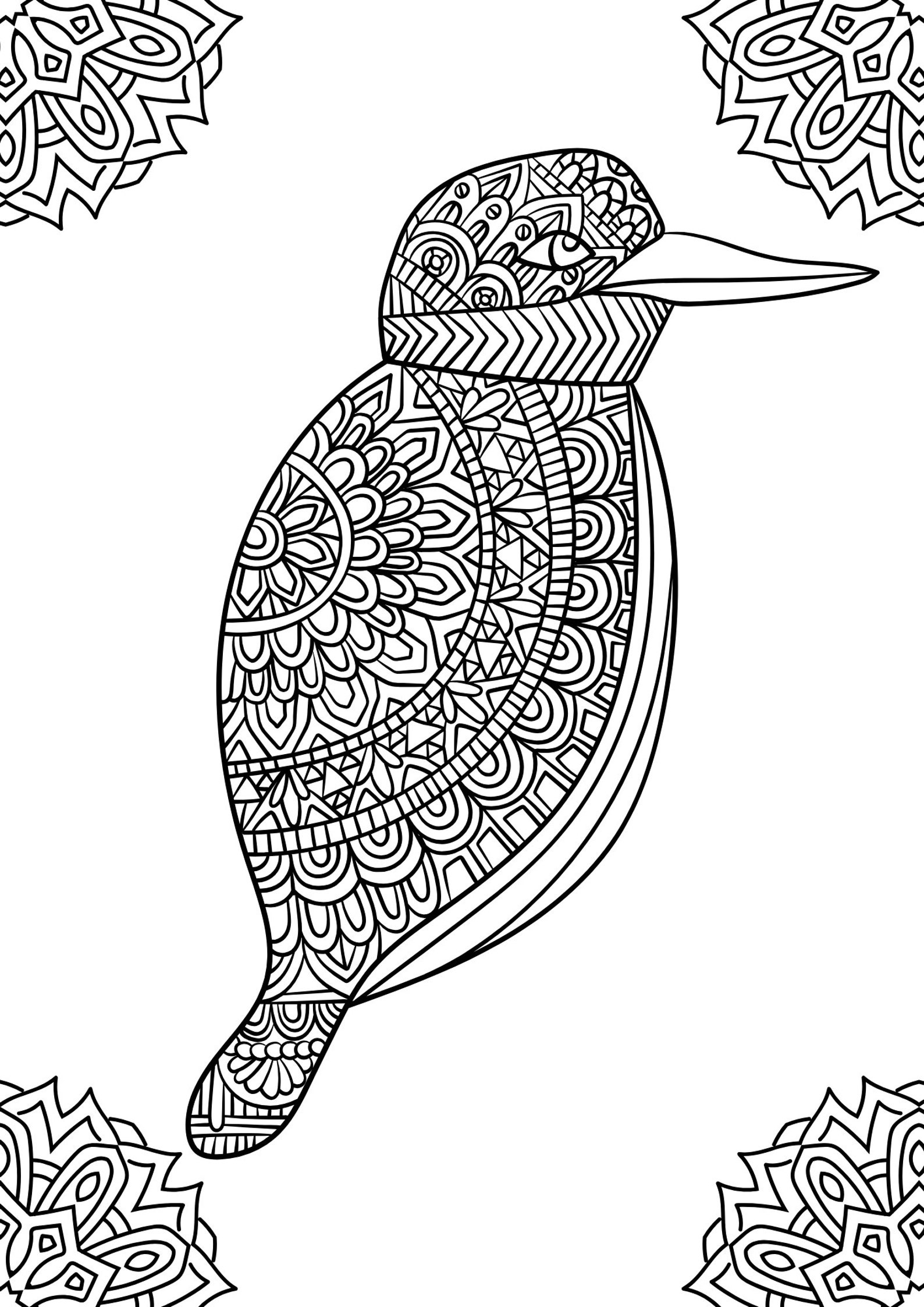 Mandala Style Animal Coloring Pages! 8 Intricate Coloring Pages With 3 ...