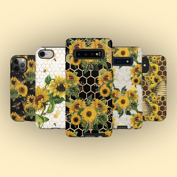 Bee and Sunflower Phone Case - Etsy