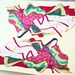 Kimono Ukiyo-e Sticker | Set of 2 | Japanese Old Art Princess ...