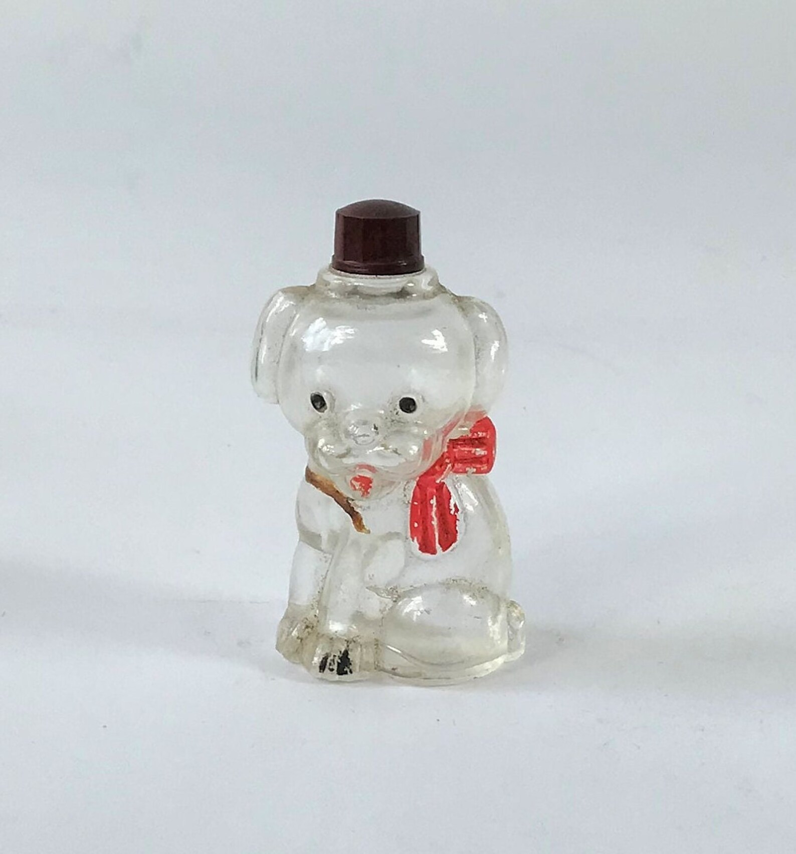 Cute Vintage Glass Puppy Dog Jasmine Perfume/cologne Bottle. 2 3/4 ...