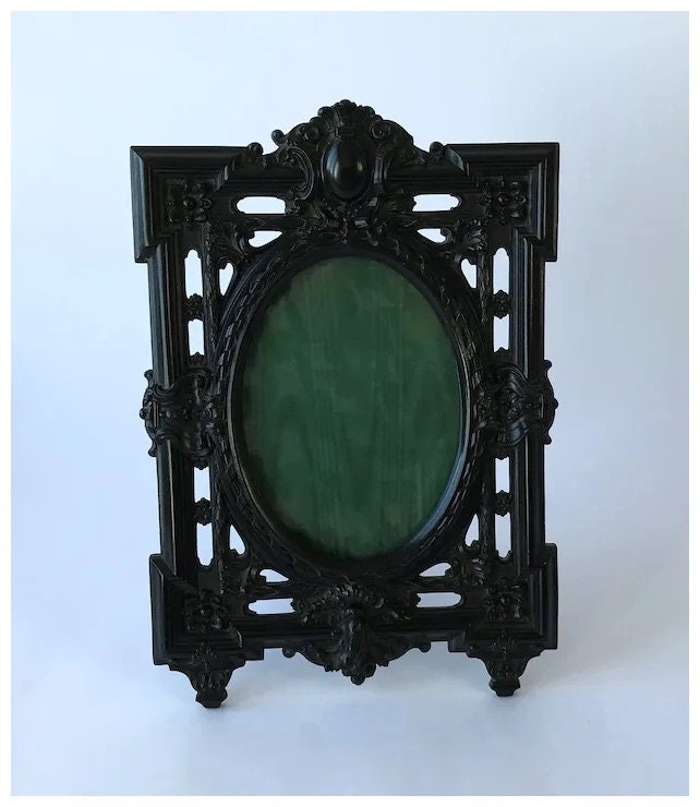 Large Antique Carved Ebonised Photo Frame. C1890. - Etsy