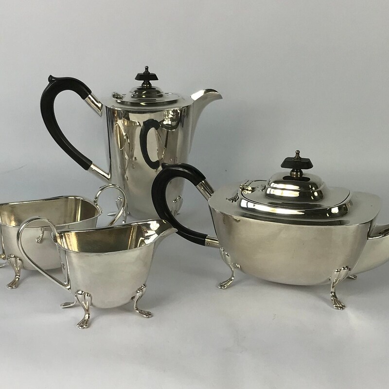Silver Plate Tea Set - Etsy