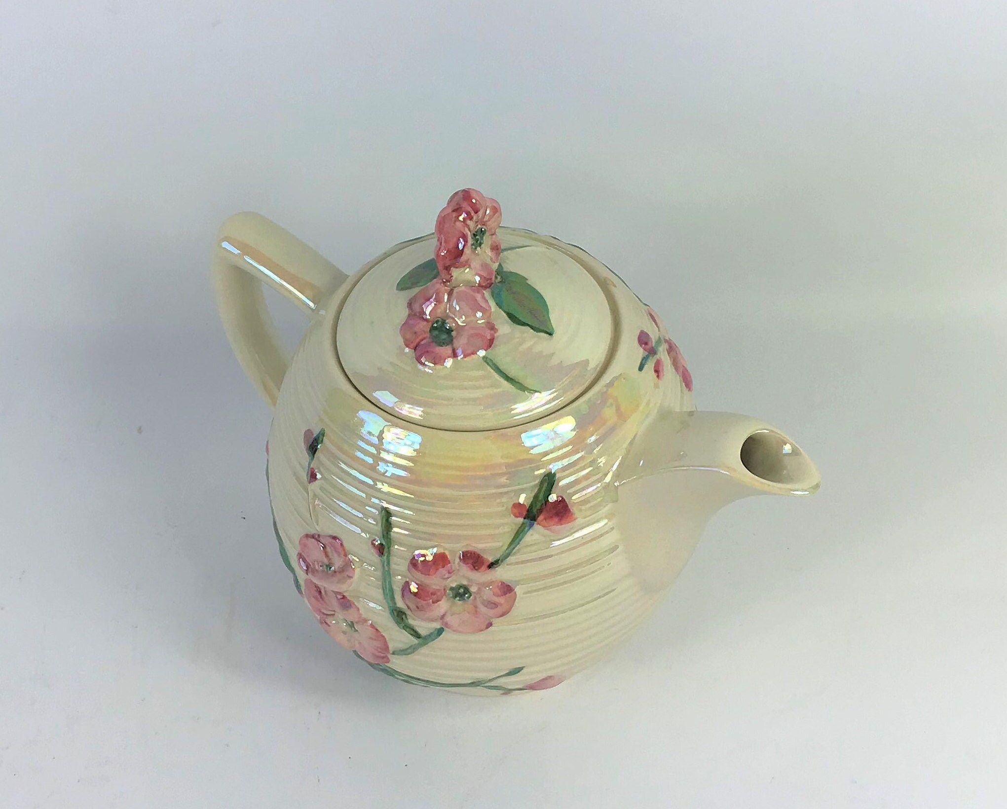 1930s Maling Lustre-ware Teapot in the Blossom Time Pattern. - Etsy ...