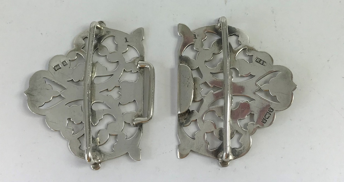 English Stirling Silver Nurses Buckle Dated Birmingham 1900. - Etsy