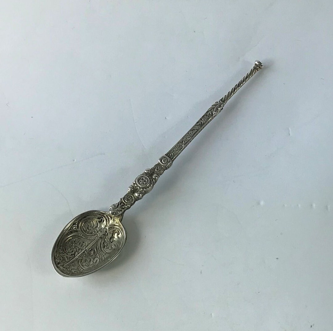 Vintage Miniature Silver Anointing Spoon. Hallmark London 1952. for ...