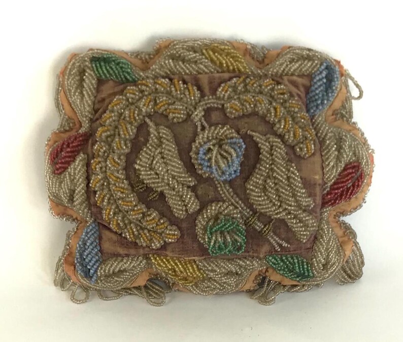 A Large Antique Native American Beadwork Pin Cushion, - Etsy