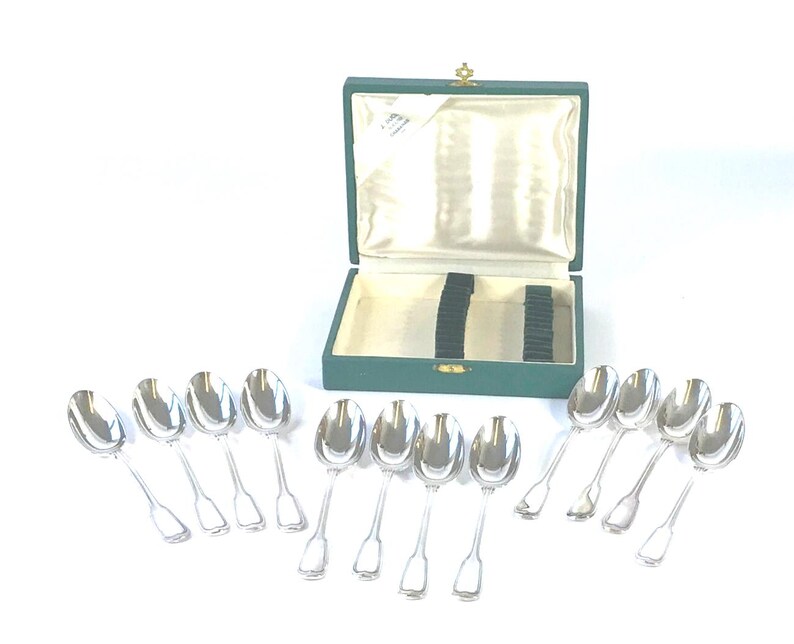A Boxed Set of Twelve Spoons Coffee, Tea, Strawberries Etc. - Etsy