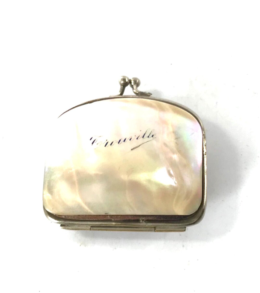 Antique Mother of Pearl Penny Purse, Coin Purse -trouville France - Etsy