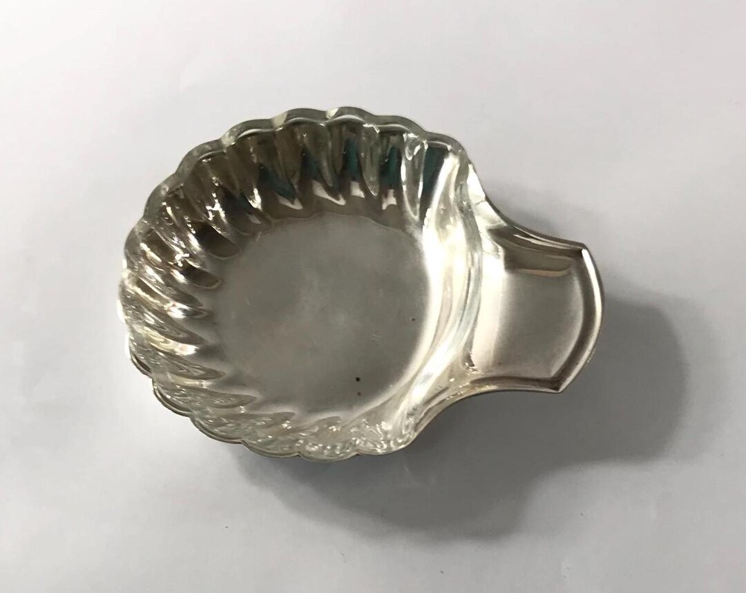 Antique Christofle Silver Plated Shell Dish With Removable Glass Insert ...