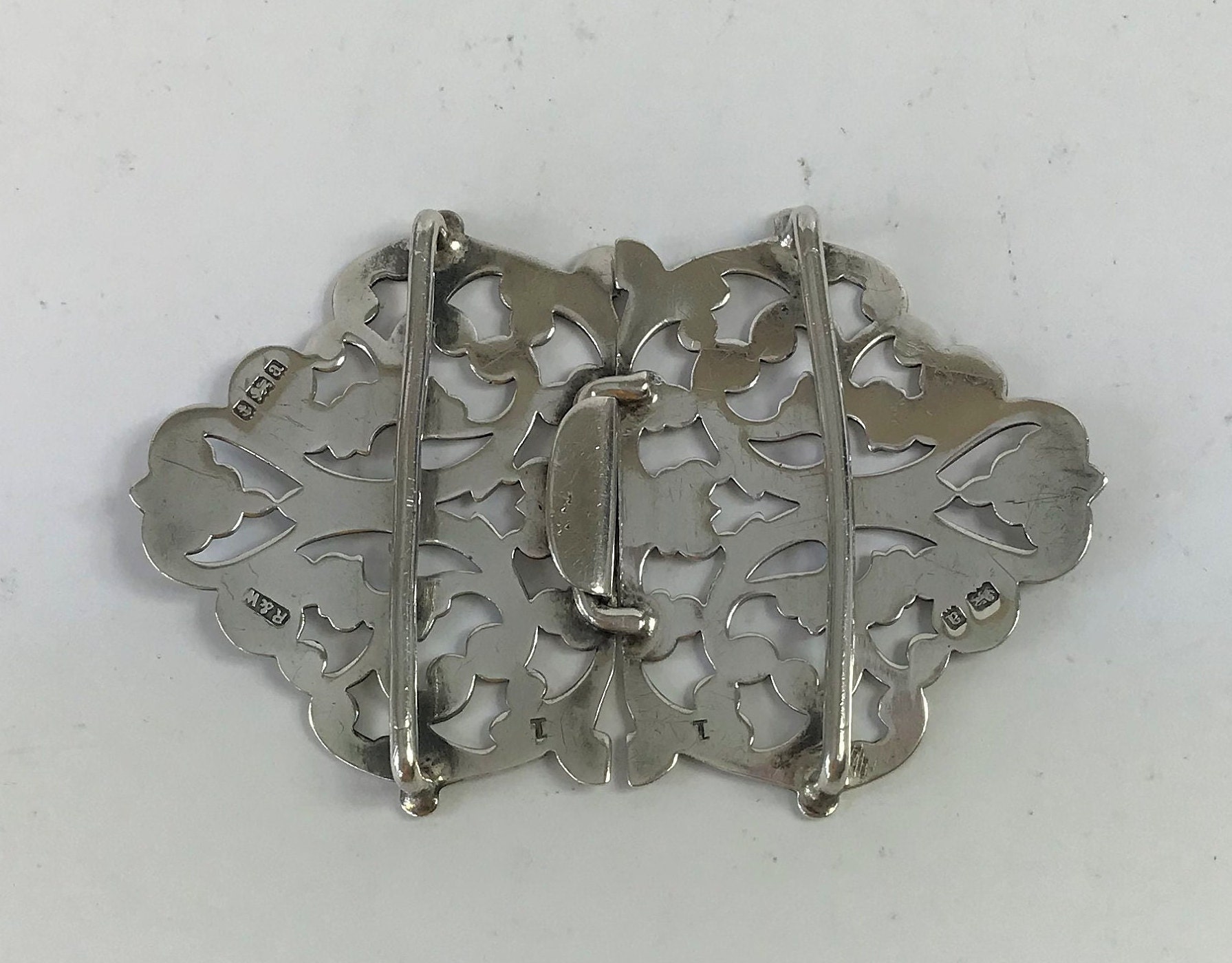 English Stirling Silver Nurses Buckle Dated Birmingham 1900. - Etsy