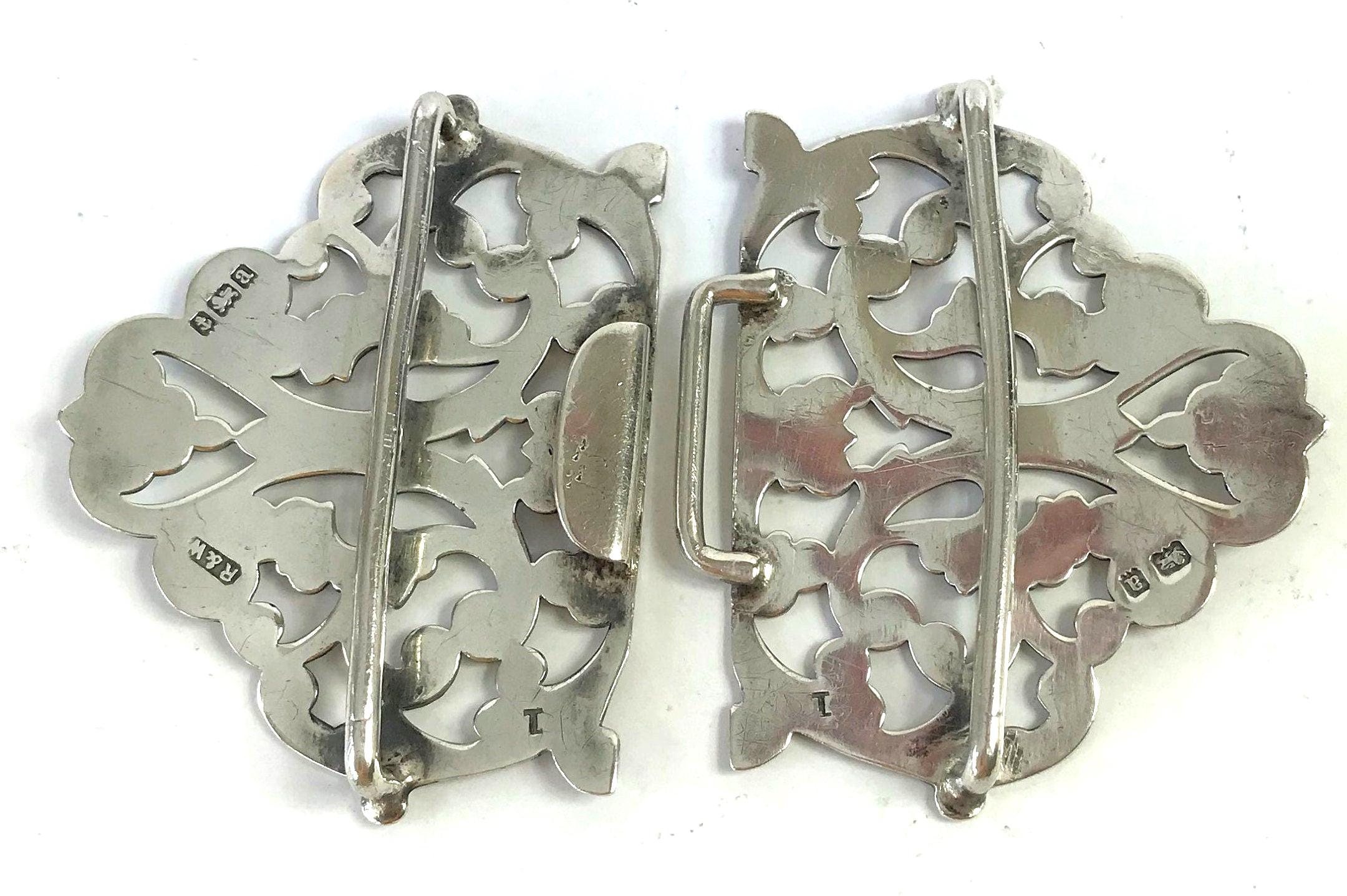English Stirling Silver Nurses Buckle Dated Birmingham 1900. - Etsy