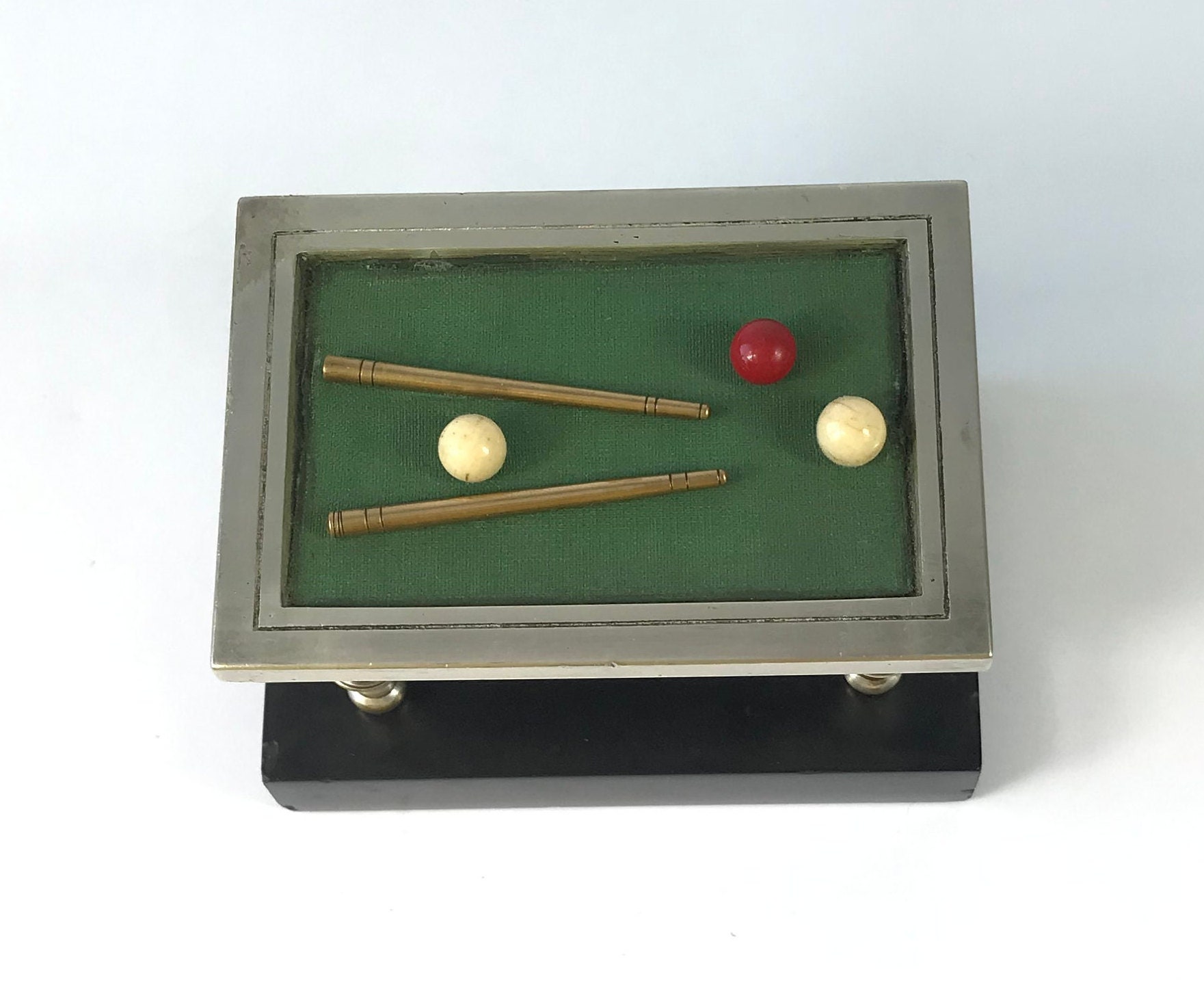 Fabulous & Rare Bronze Billiard/snooker Table/trinket Box. C1900. - Etsy
