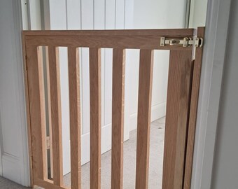 Solid Oak Stair Gate - Etsy UK