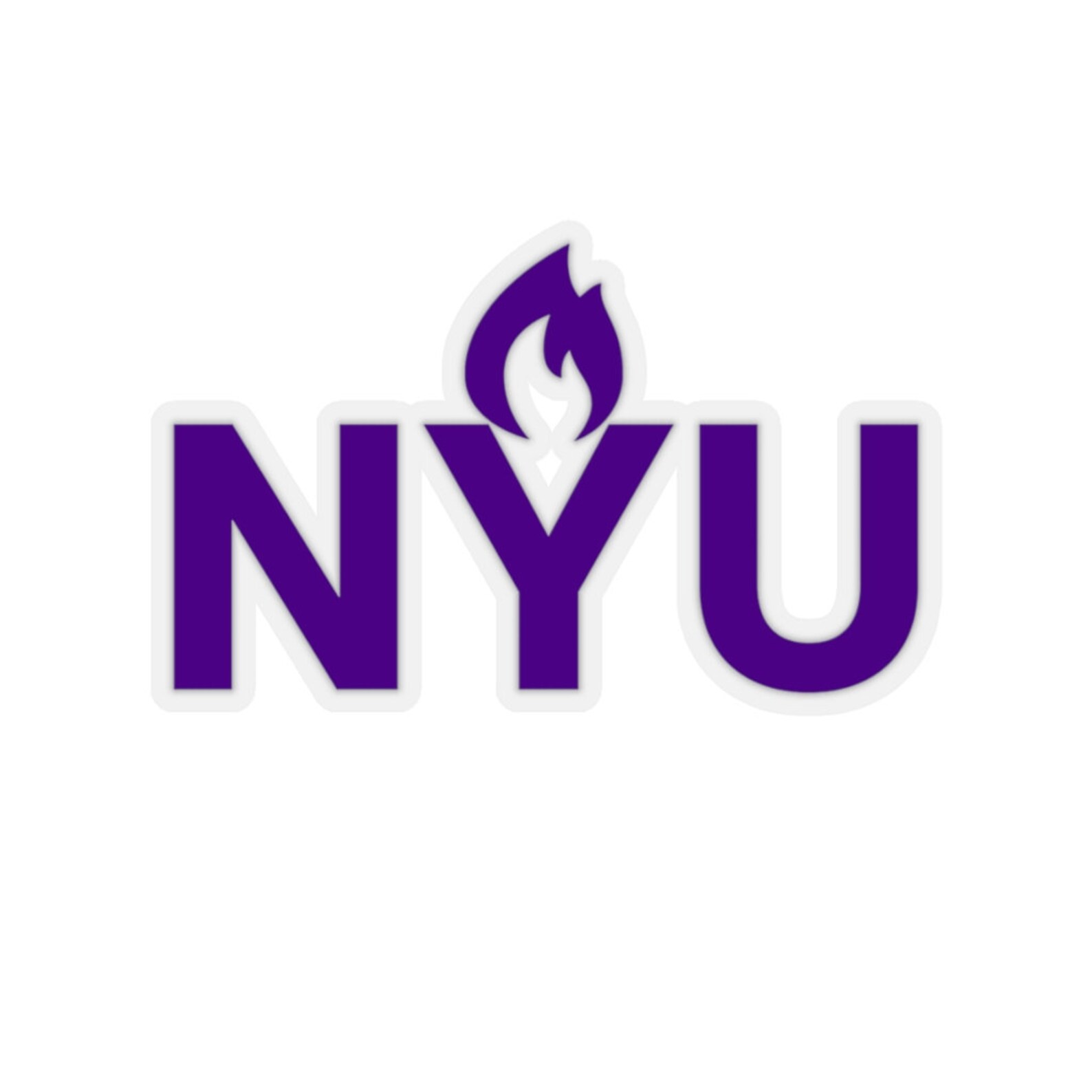 NYU Collegiate Sticker New York University | Etsy