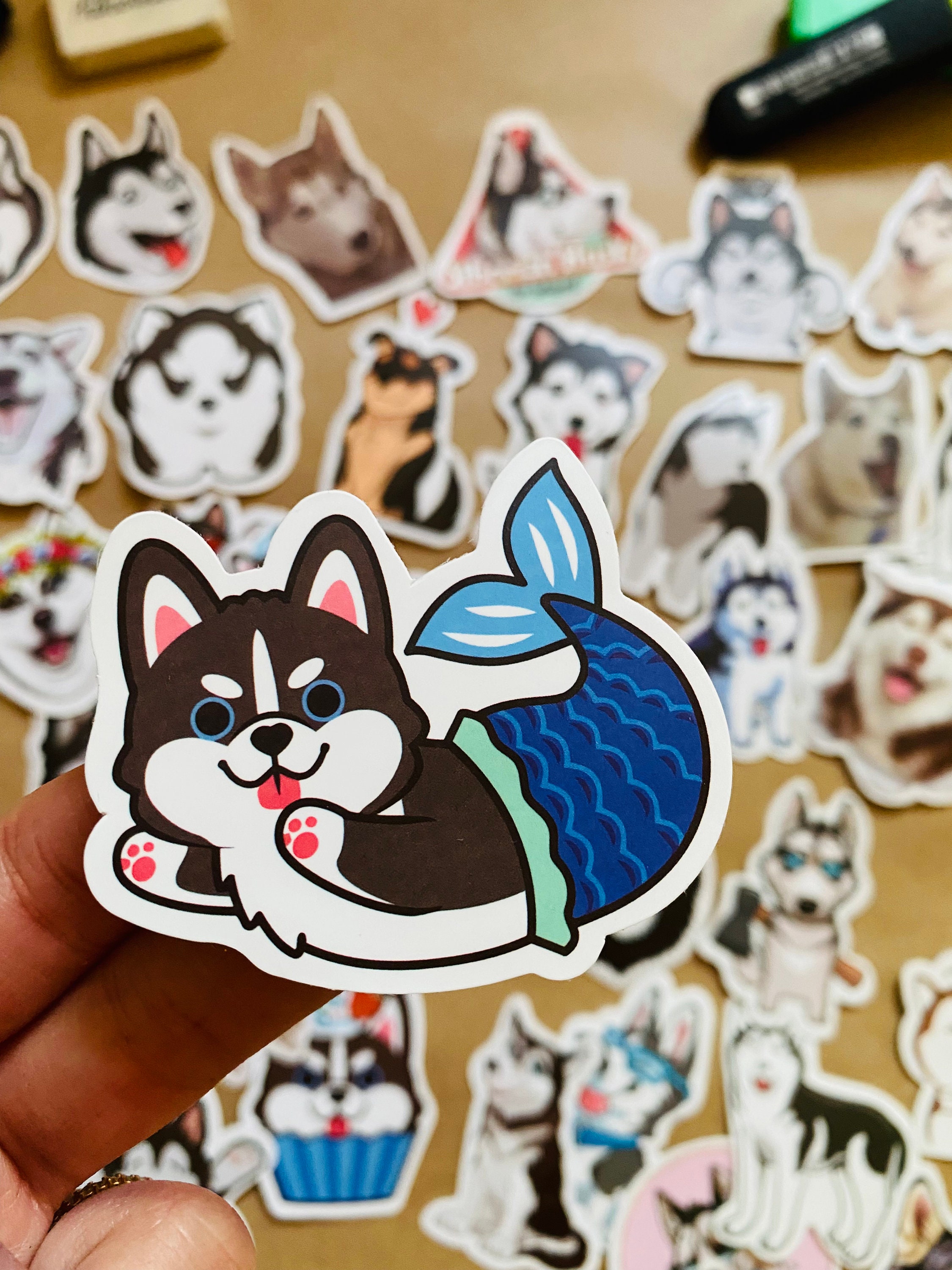 25 Pieces Husky Cute Pet Sticker Pack Puppy Present Dog - Etsy