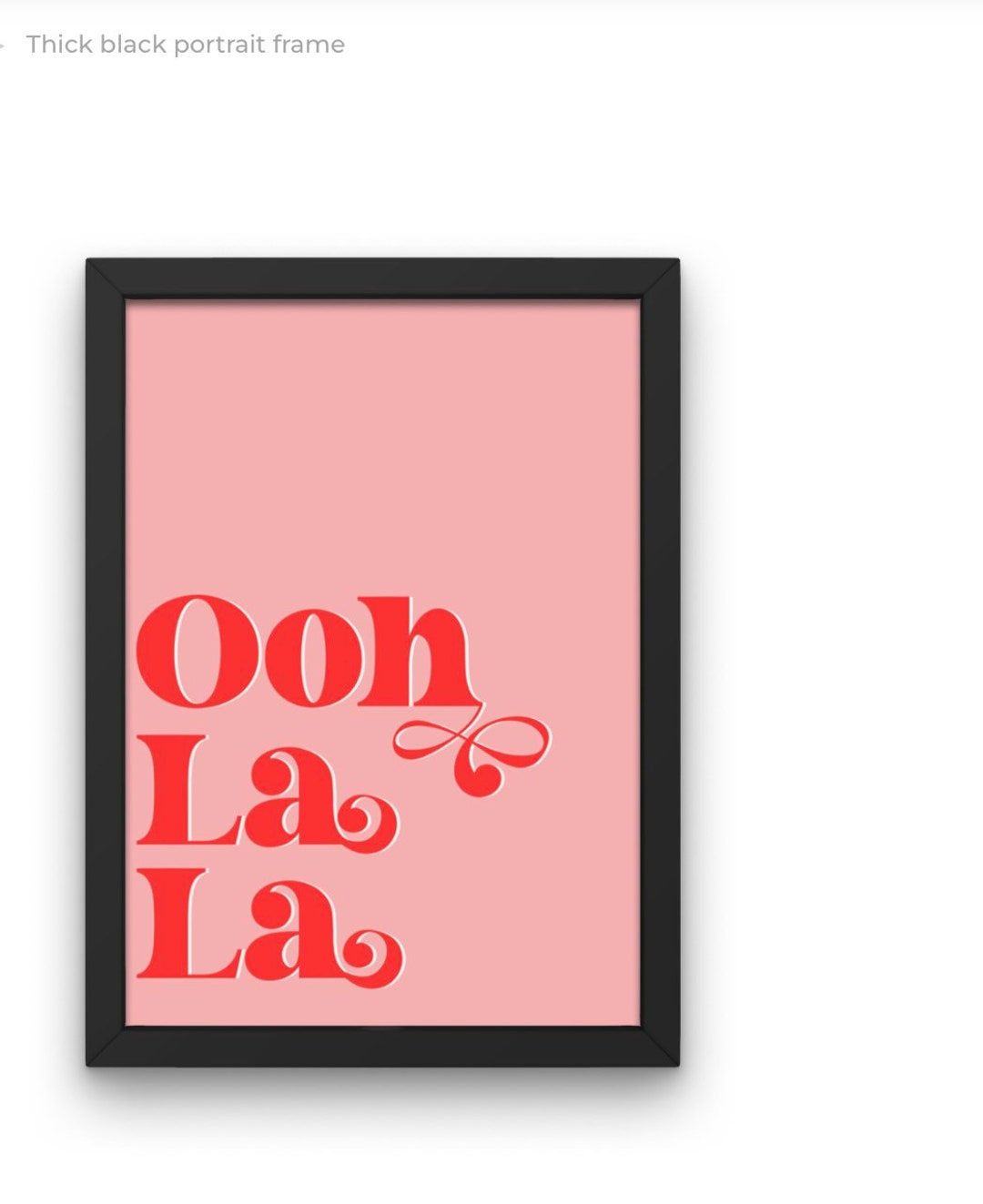 Ooh La La Print, Ooh La La Wall Print, Retro Style Wall Print, Ooh La ...